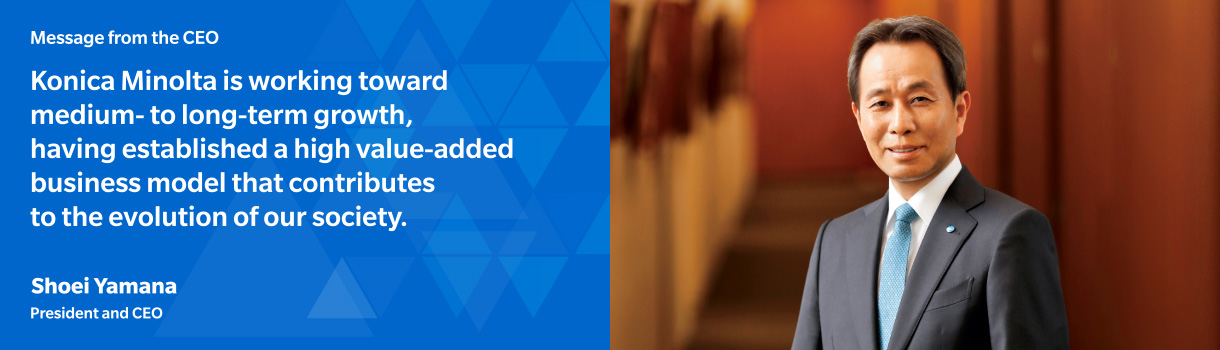 Message from the CEO -Integrated Report (Annual Report) | KONICA MINOLTA